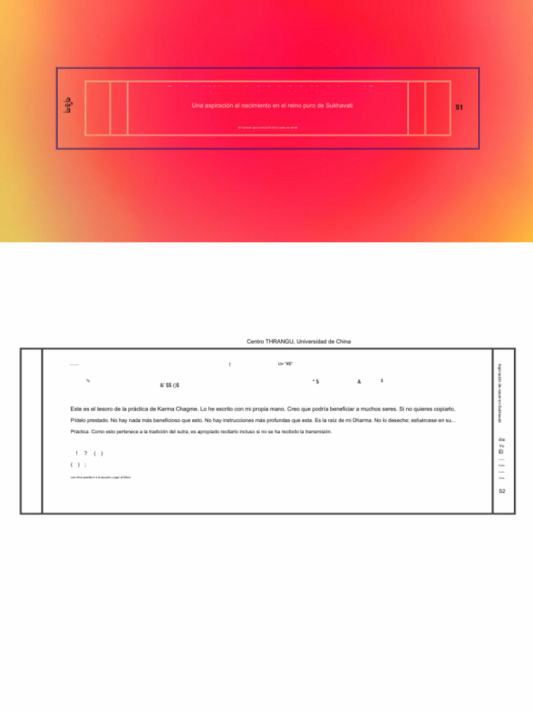 Dewachen-Monlam-Prayer Esp | PDF | Practicas budistas | Escuelas de budismo