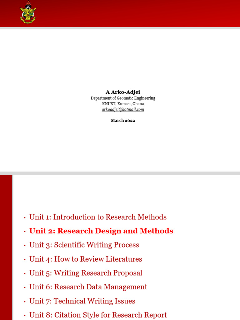 Research Design and Methods Overview | PDF | Experiment | Methodology