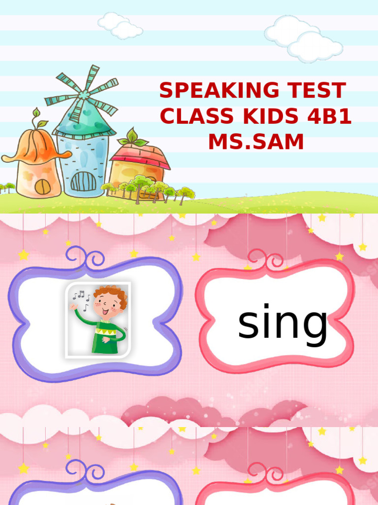 Final Test - Kids 4B1 | PDF