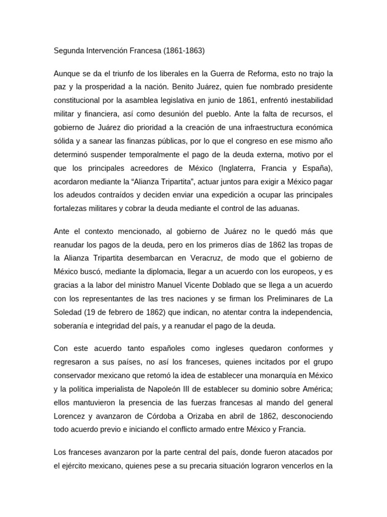 Leyes de Reforma, Segundo Imperio Mexicano y República Restaurada | PDF