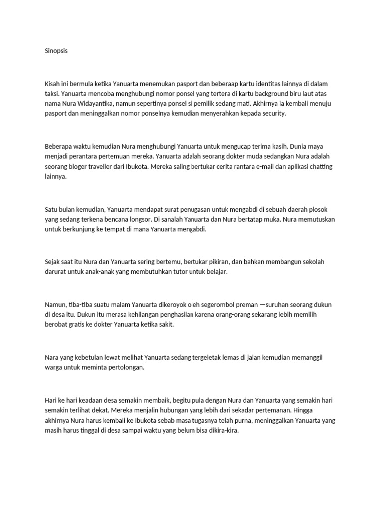 Cinta Terakhir Sinopsis | PDF