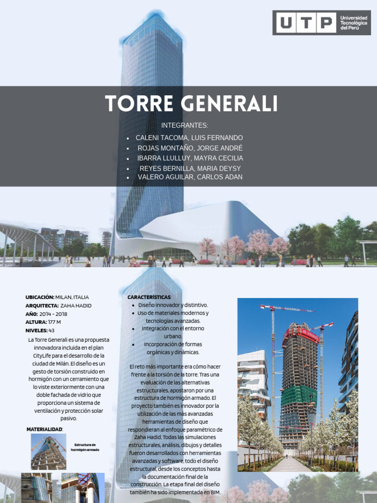 Torre Generali: Innovación en Milán | PDF | Autodesk Revit | Ingeniero ...
