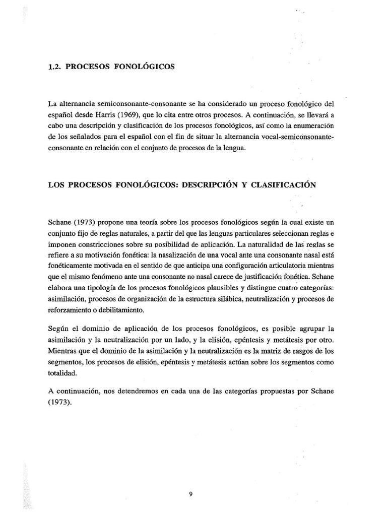 PROCESOS FONOLOGICOS | PDF