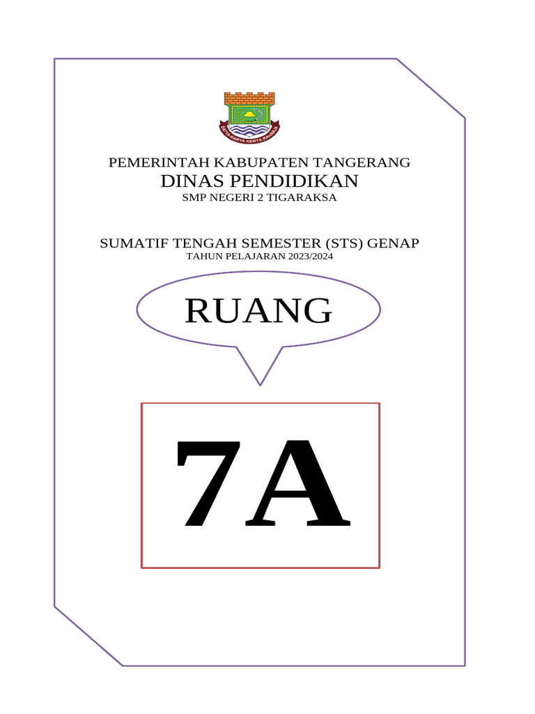 LEMBAR NO RUANG UJIAN Tempel | PDF