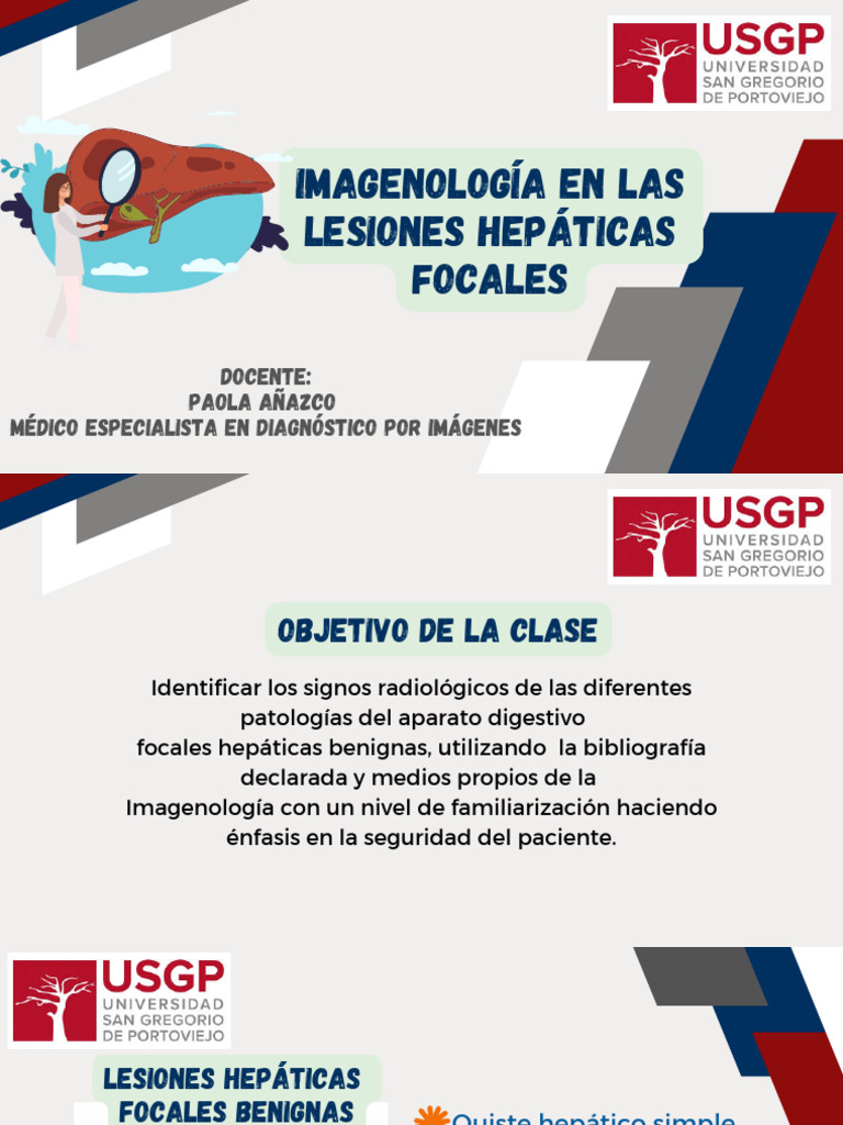 Imagenología en Las Lesiones Hepáticas Focales Benignas | PDF ...