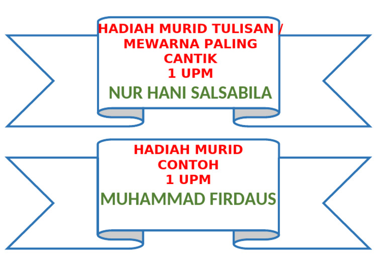 Tagging Tahun 1 Hadiah | PDF