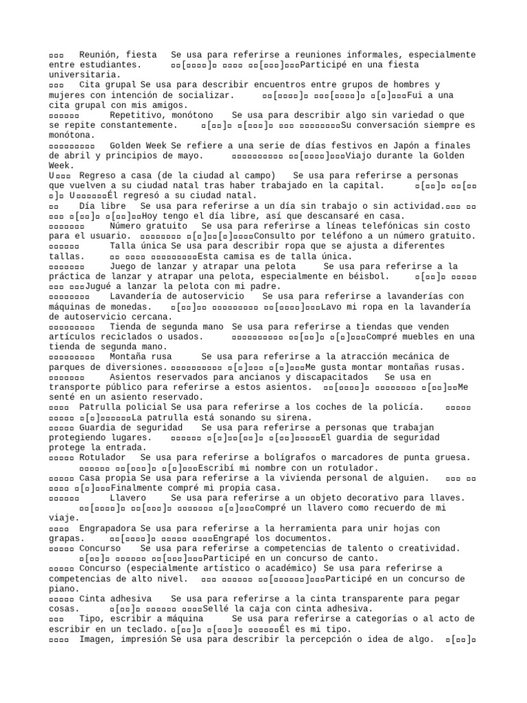 nuevo_vocabulario_anki_8 (1) | PDF | Ritmo