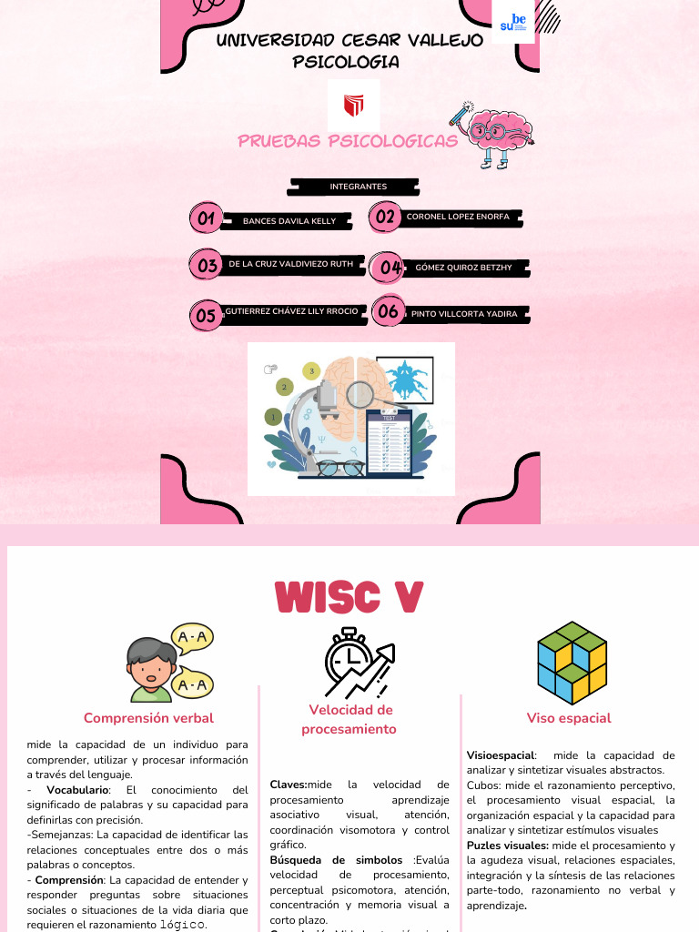 Resumen de Wisc | PDF | Memoria | Atención