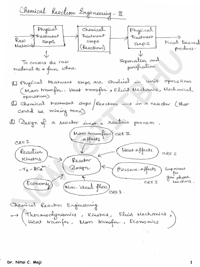 CRE2 Lecture Notes Handout 001 | PDF
