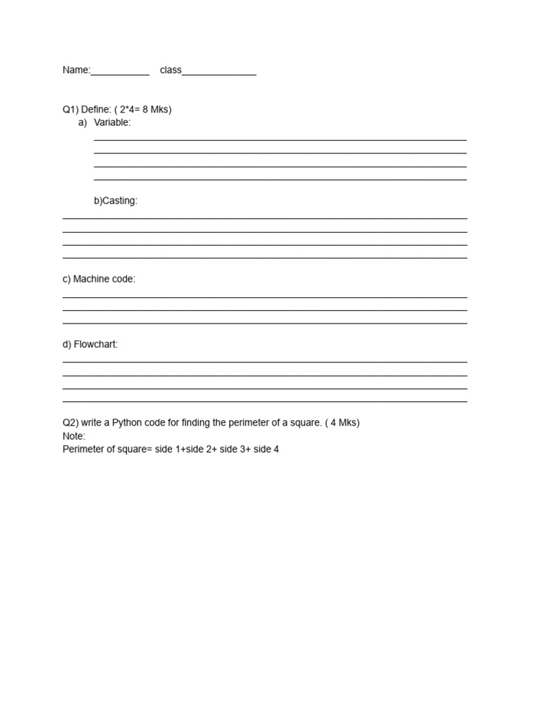 Python Basics: Variables, Code, and Flowcharts | PDF