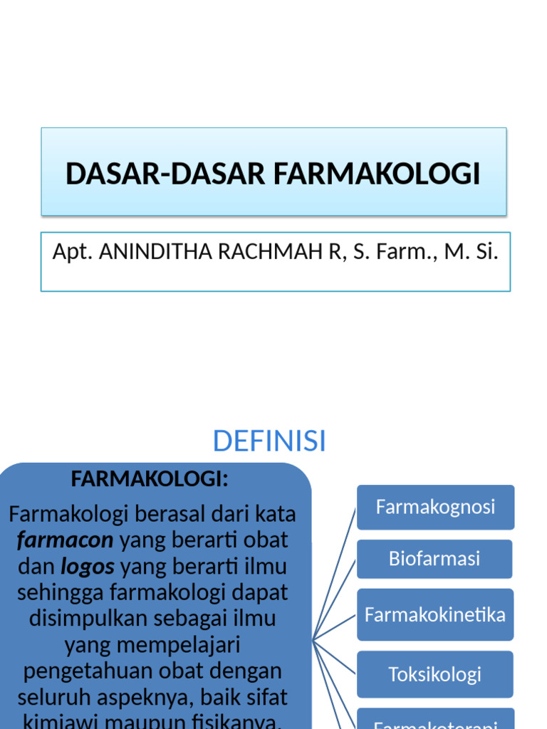 Dasar Farmakologi | PDF