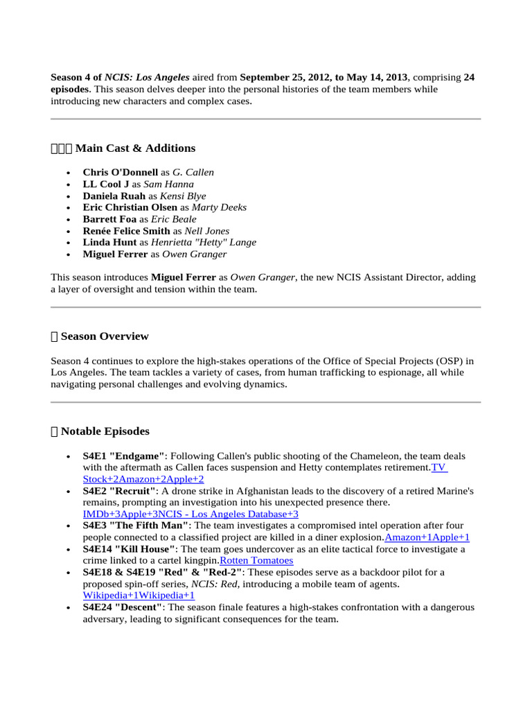 Ncis La 4 | PDF