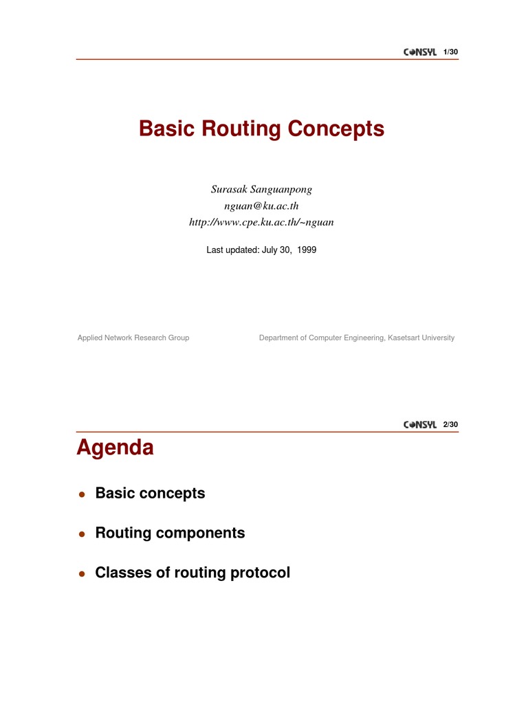 Understanding Basic Routing Concepts | PDF | Routing | Computer Network