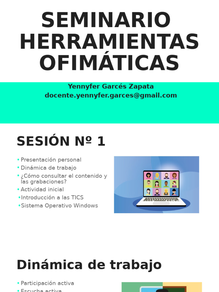 Sesión HERRAMIENTAS OFIMATICAS | PDF | Archivo de computadora | Programación