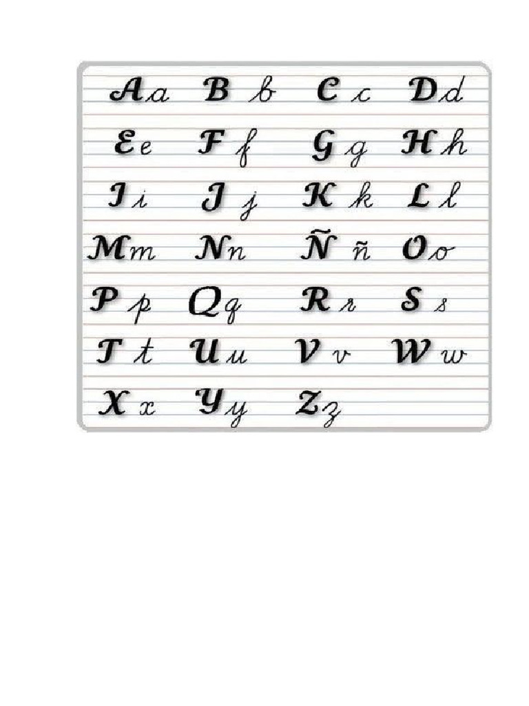 Letra Cursiva | PDF