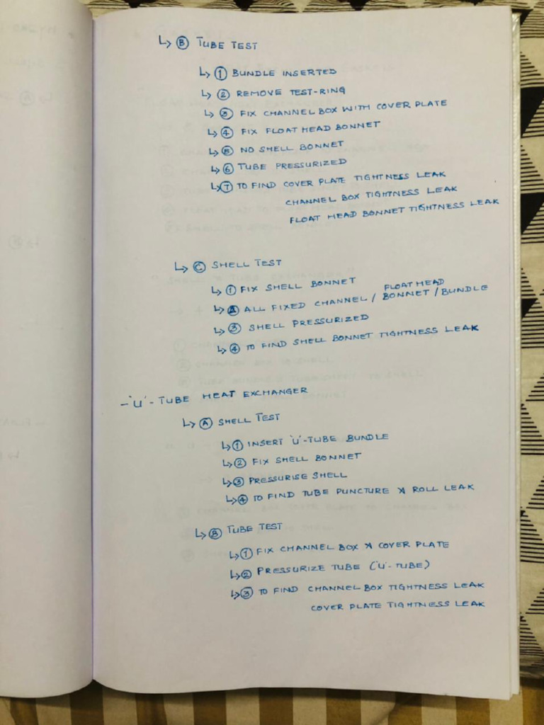 Heat Exchangers Hydro Test | PDF