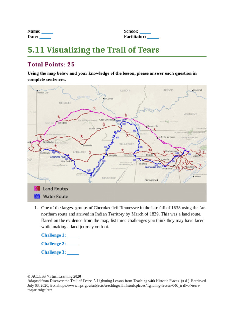 Cherokee Struggles in the 1830s | PDF | Cherokee | Trail Of Tears