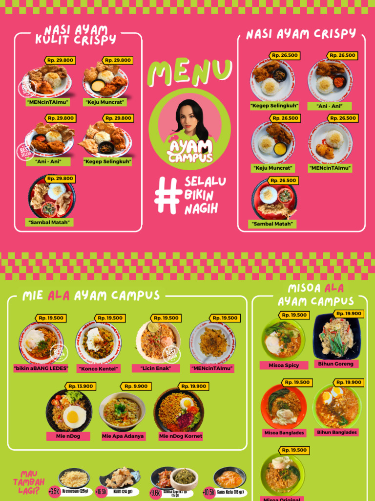 Menu Nasi Ayam Campus dan Harga | PDF