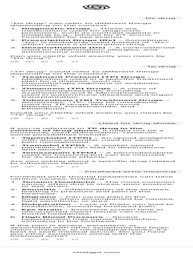 DX Drug | PDF