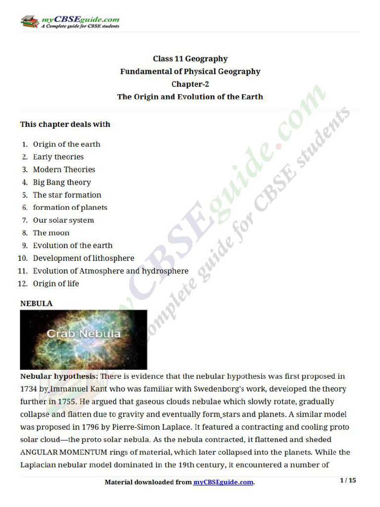 11 Geography Notes b1 ch02 | PDF