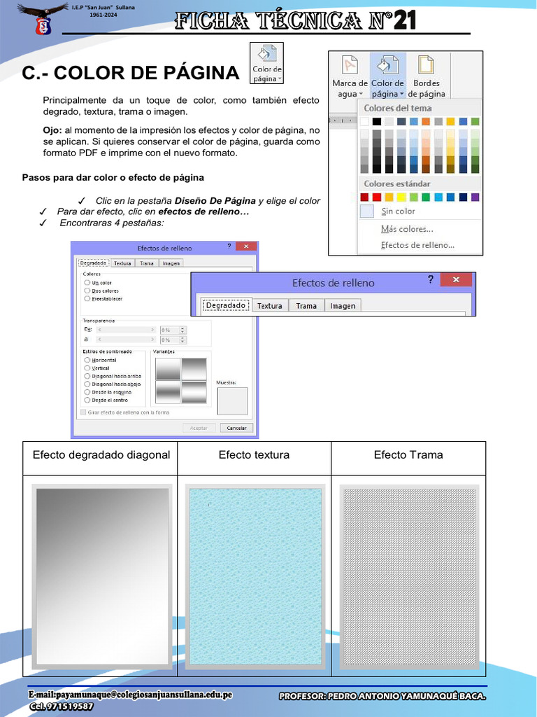 Sesion 21 Trabajando Con Color de Pagina | PDF
