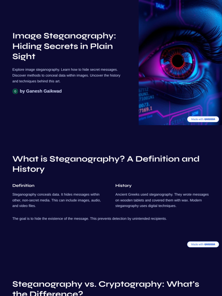 Image-Steganography-Hiding-Secrets-in-Plain-Sight | PDF | Telecommunications Engineering ...