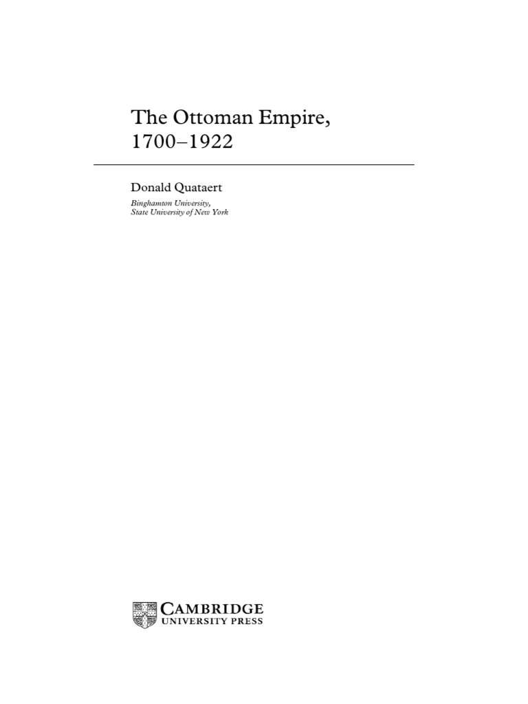 Ottoman Empire 1700 1922 | PDF | Ottoman Empire | Anatolia
