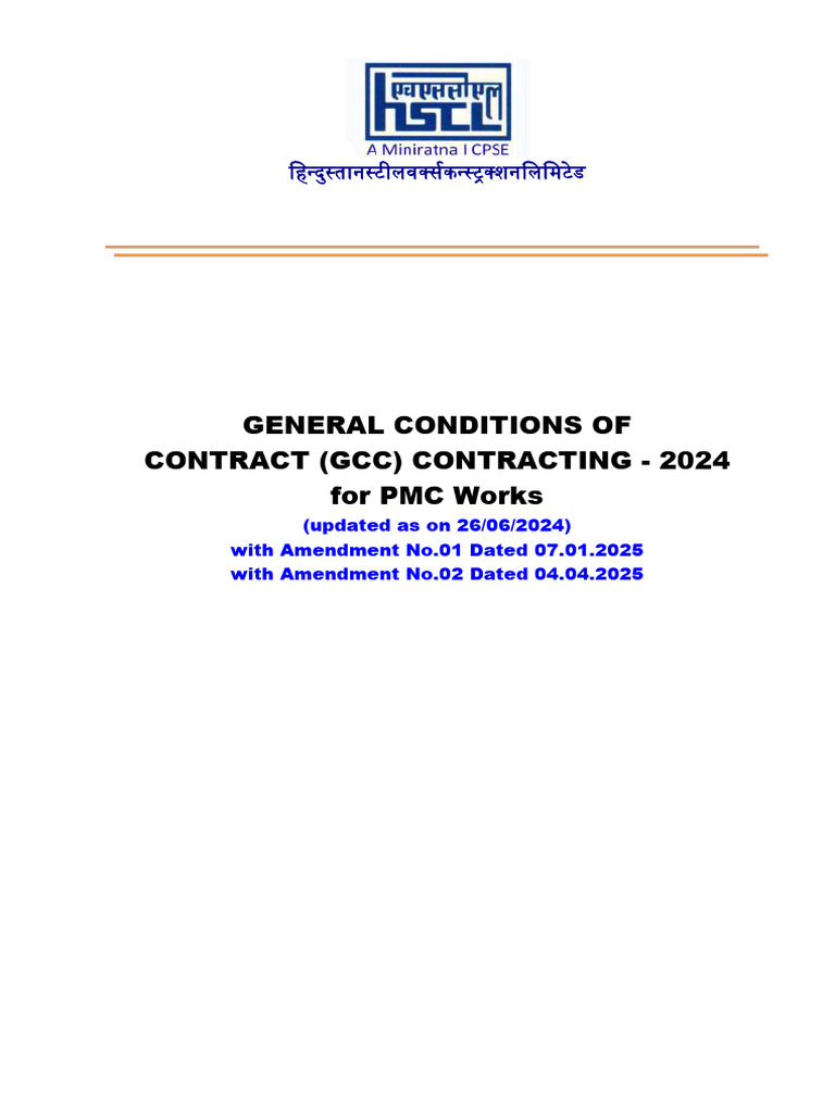 2 GCC 2024 PMC Contractor Updated As On 04042025 | PDF | Specification ...