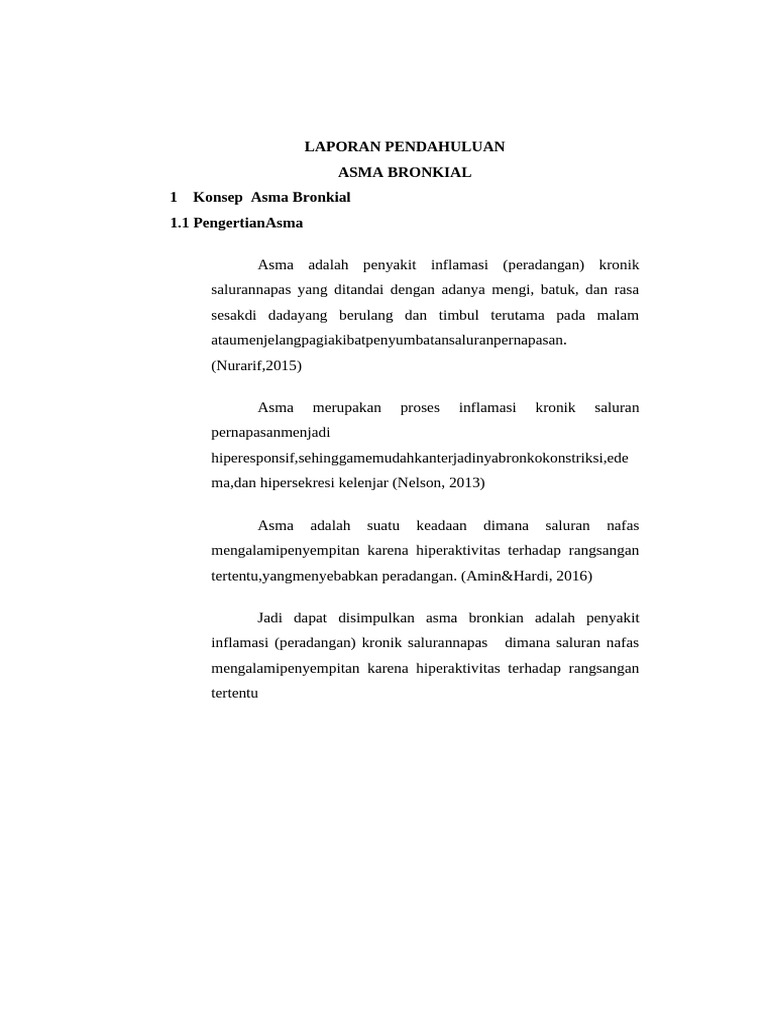 LP Asma Bronkial Fix | PDF