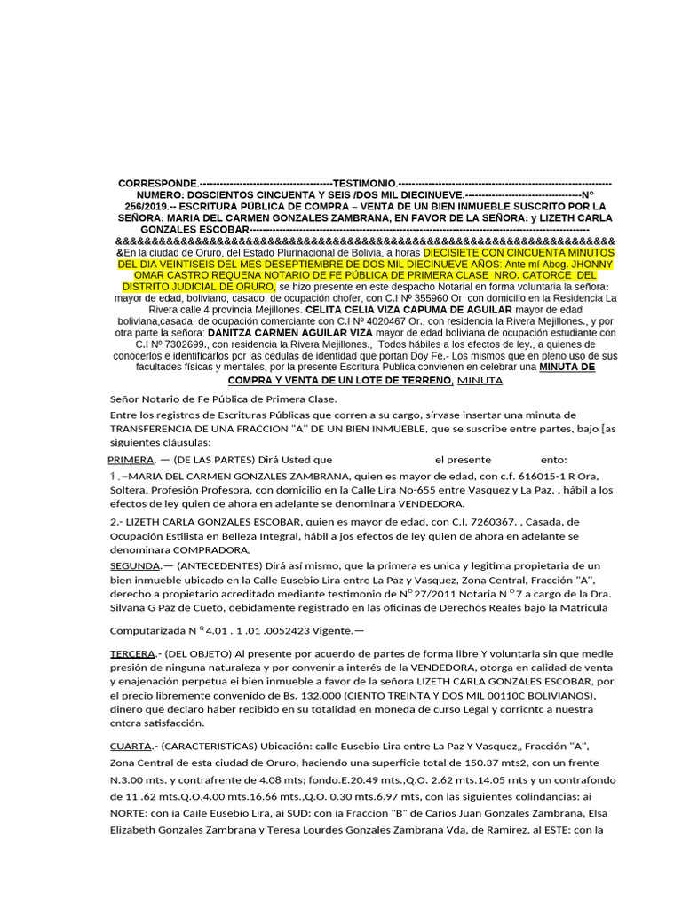 Danitza Corregido | PDF | Ley común | Derecho Civil (Common Law)