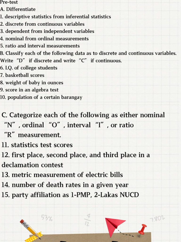 THE NATURE OF STATISTICS ElementaryStatistics and Probability | PDF ...