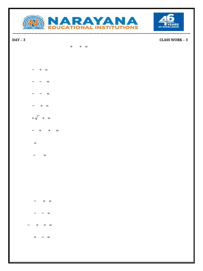 Day 3 Class Work and Homework Assignments | PDF | Acid | Ion
