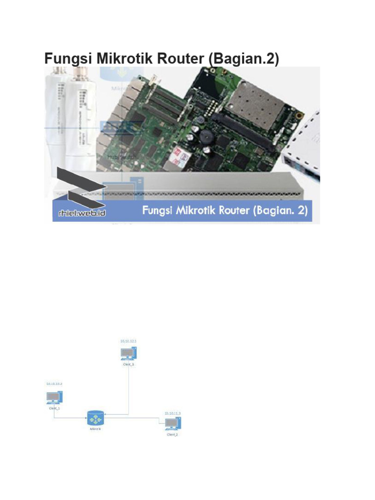 Fungsi Mikrotik Router2 | PDF