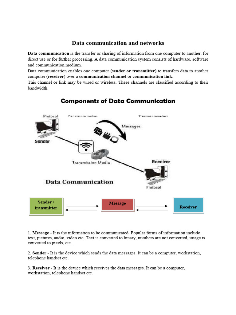 Data Communication and Network | PDF | Telecommunications ...