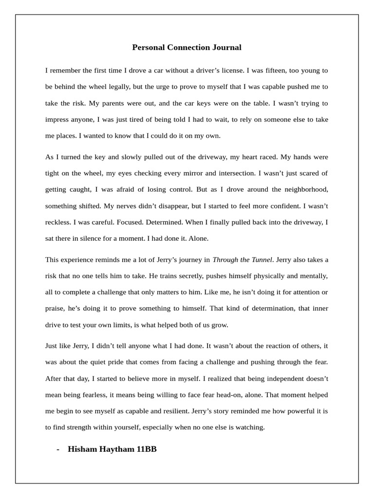 Personal Growth Through Risk-Taking | PDF