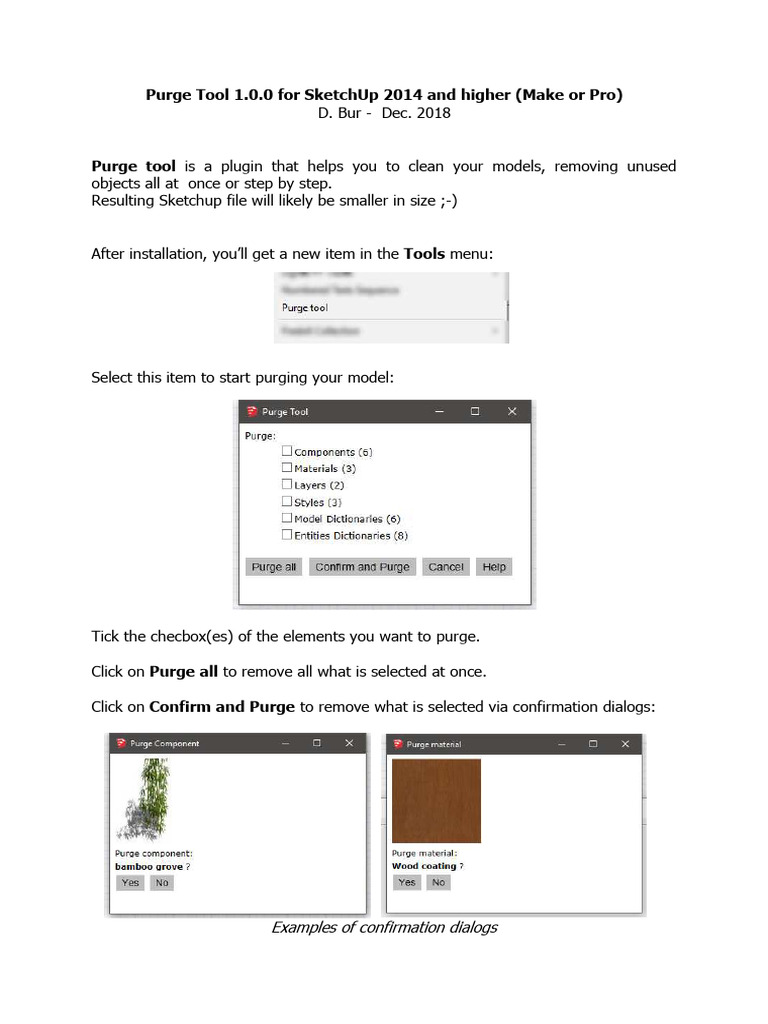 Purge Tool Help | PDF