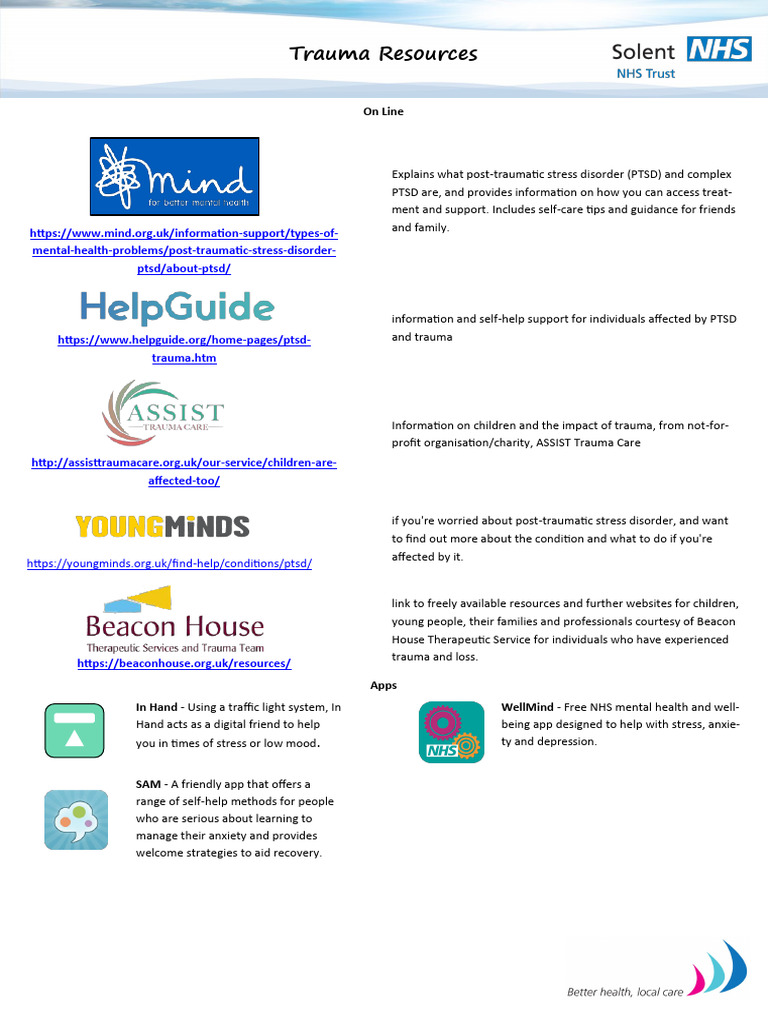 Trauma Resources | PDF | Psychological Trauma | Mental Disorder