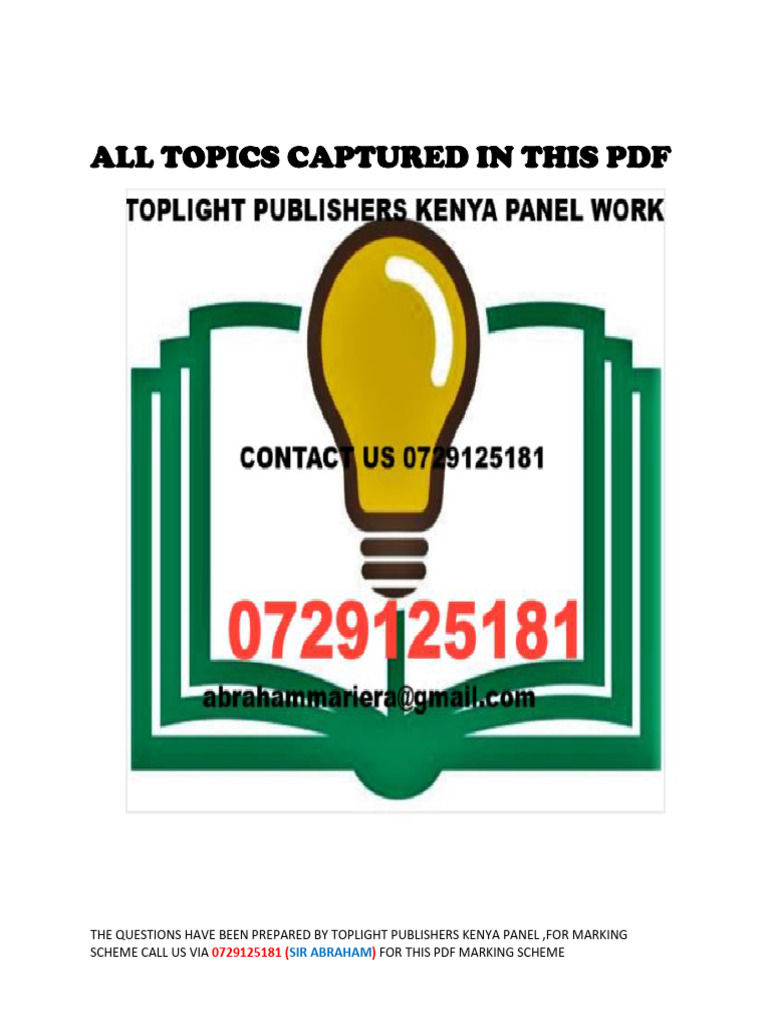 Biology Form 4 Topical Questions | PDF | Dominance (Genetics) | Genotype