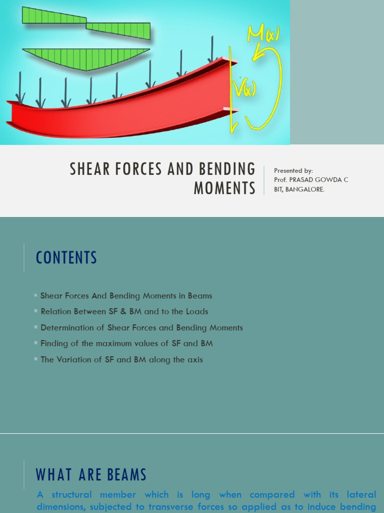 Shear Forces and Bending Moments | PDF | Bending | Beam (Structure)