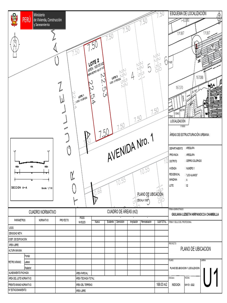 PLANO DE UBICACION GIULIANA HIRPANOCCA-Layout1 | PDF | Urbanización