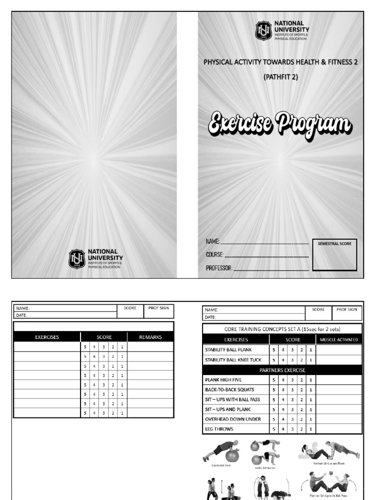 PATHFIT 2 Semestral Score Overview | PDF