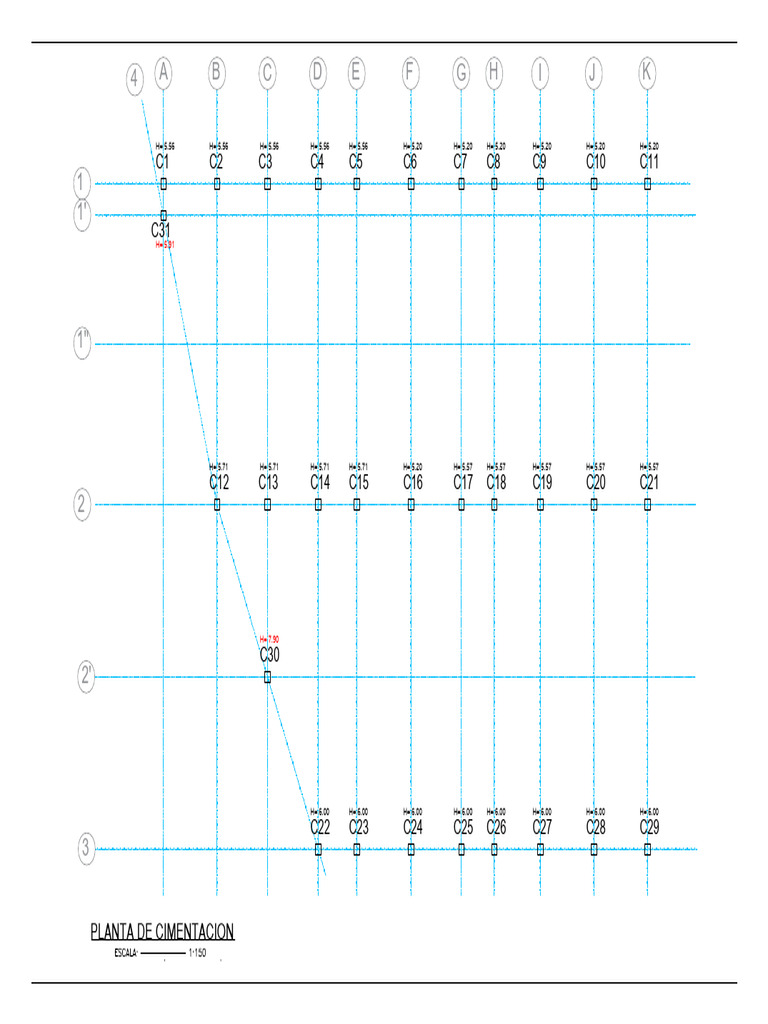 Planos de Columnas-Model | PDF