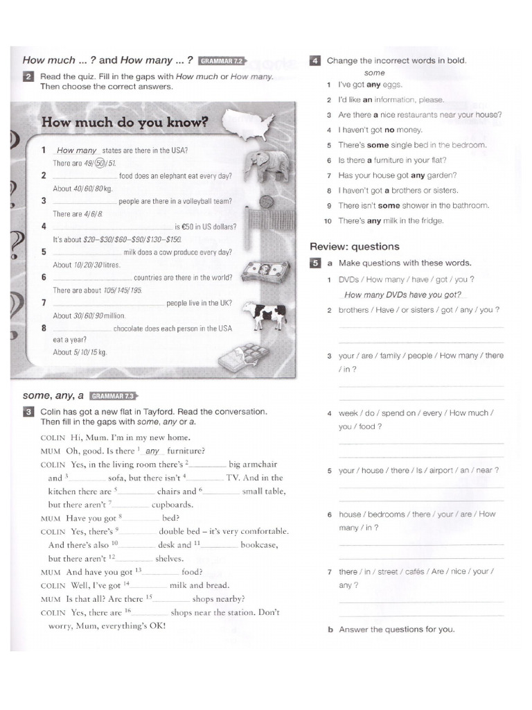 F2F Ele - UNIT 7B WB Exercise | PDF