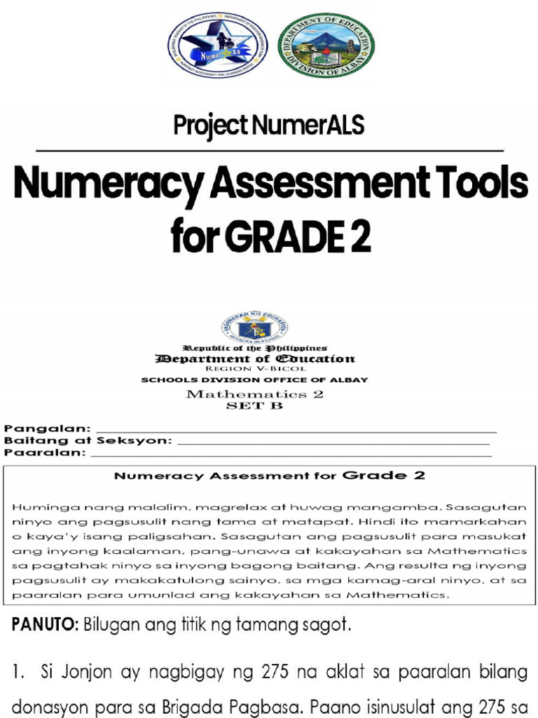 Alnat Grade 2 Post Test | PDF