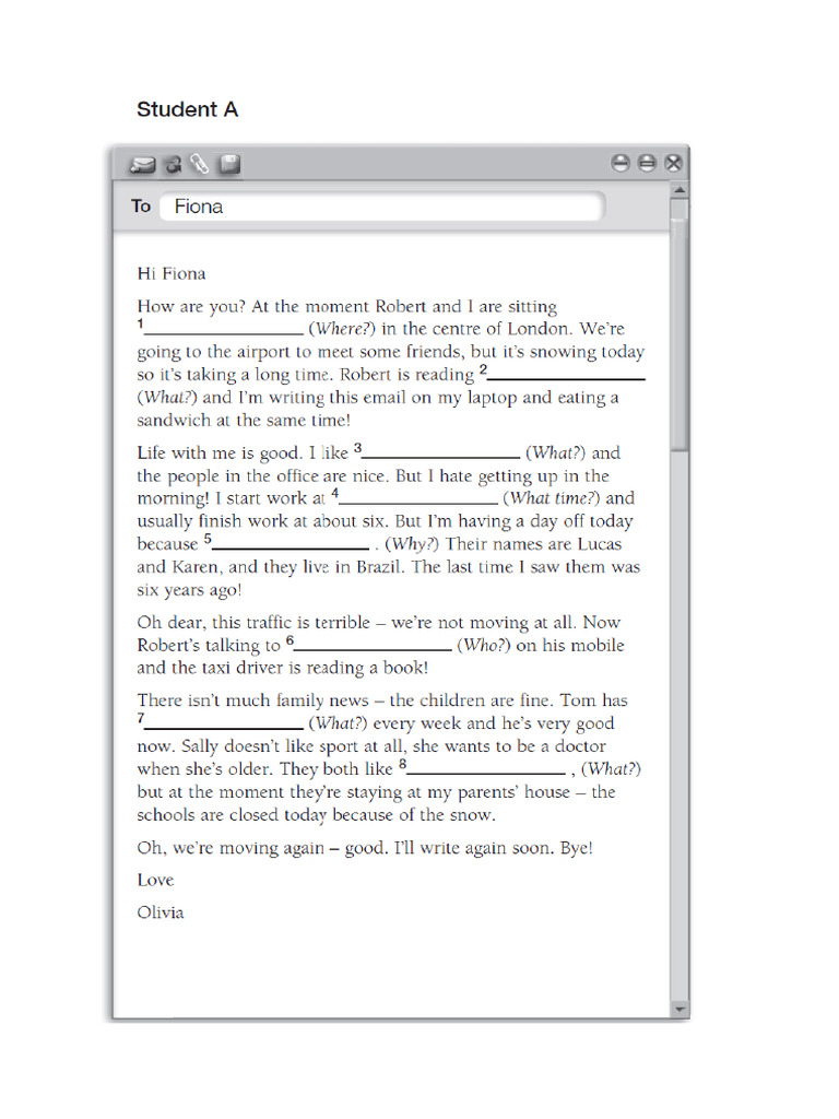 F2F UNIT 8B - Pairwork - Student A | PDF