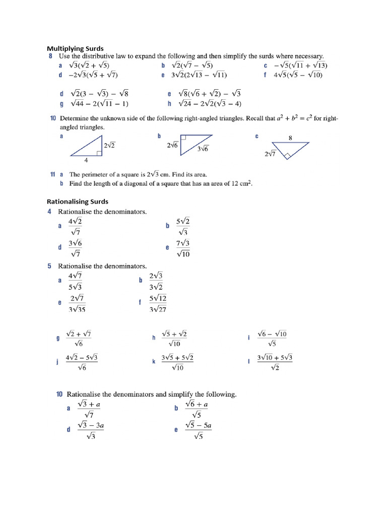 Surds and Indices | PDF