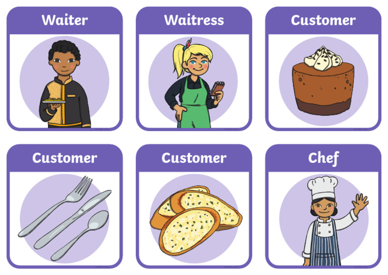 Restaurant Role Play Badges | PDF