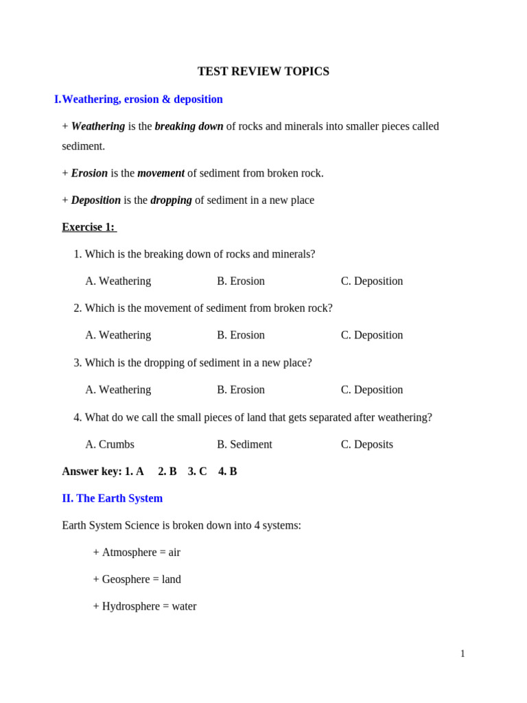 Earth Science Review: Hazards & Systems | PDF | Natural Disasters | Hazards