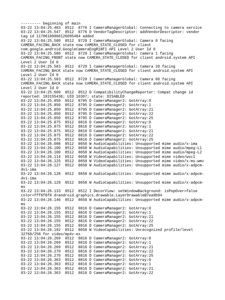 Log Cat 1742623464522 | PDF | Java (Programming Language) | Computer Programming