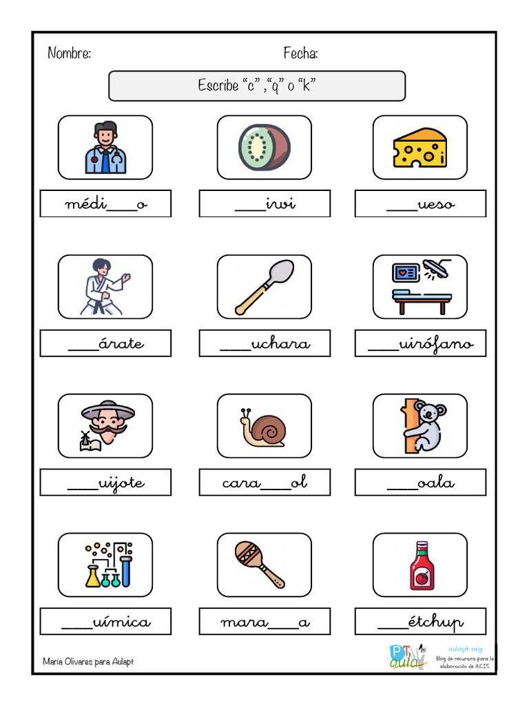 Ortografia C K Q | PDF